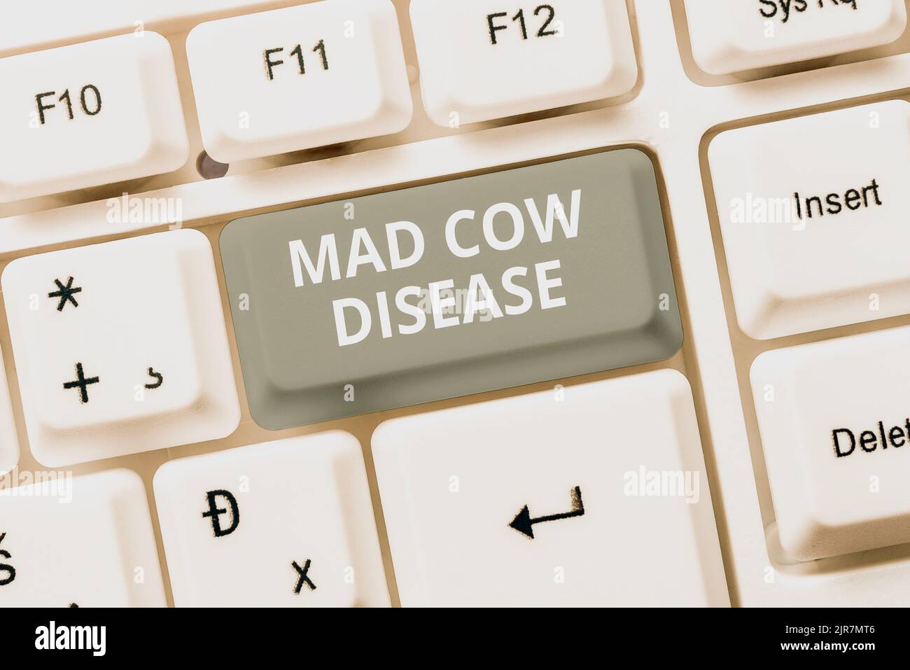 Handwriting text Mad Cow Disease. Business idea Neurodegenerative ...