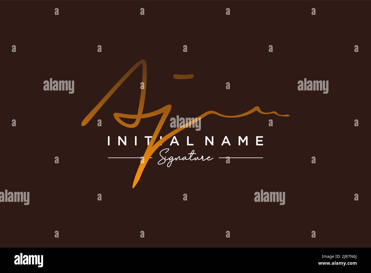 Aj signature Stock Vector Images - Alamy