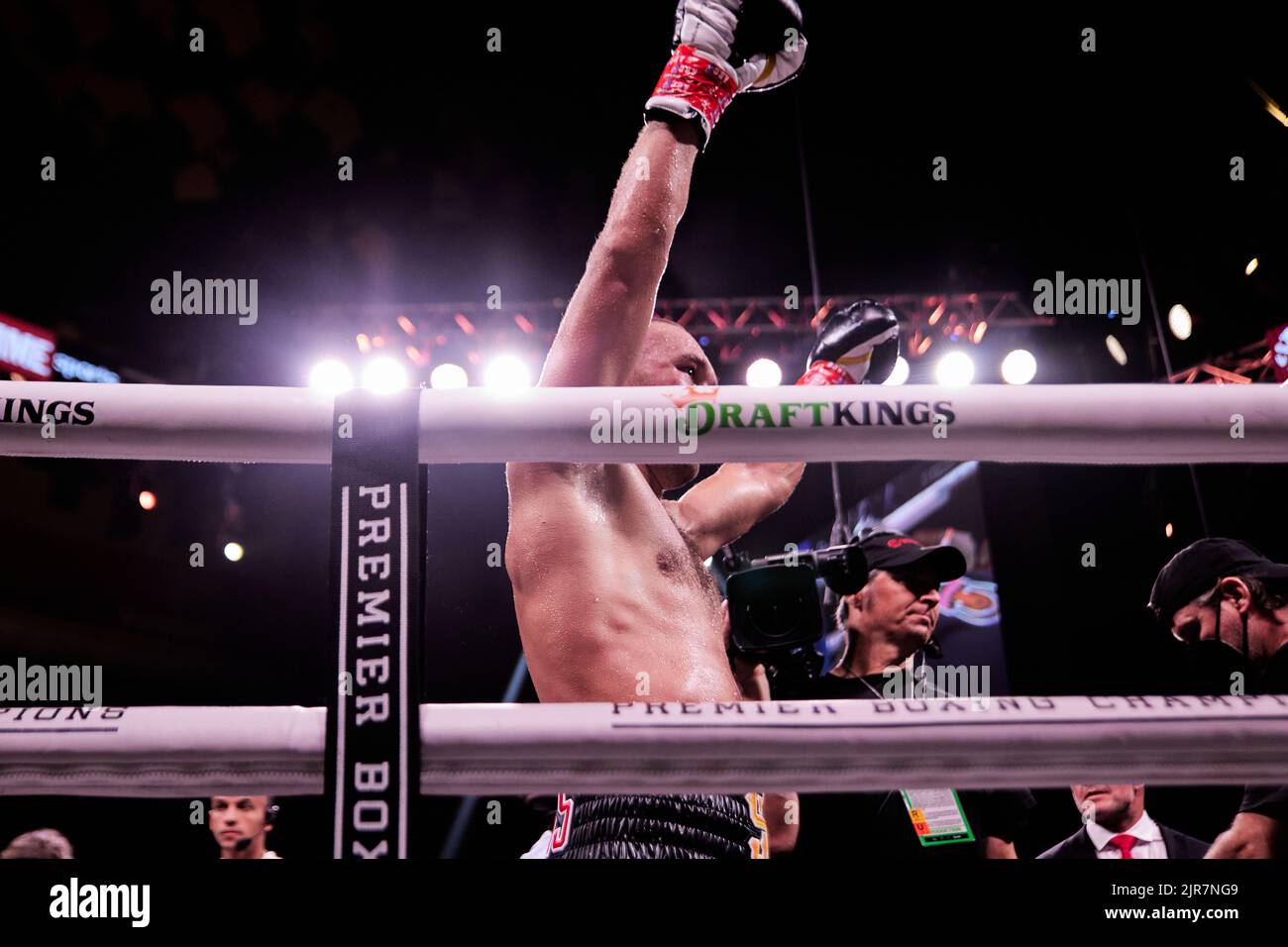 Professional boxer IBF Light-welterweight Sergey Lipinets defeats WBC Lightweight Omar Figueroa ...