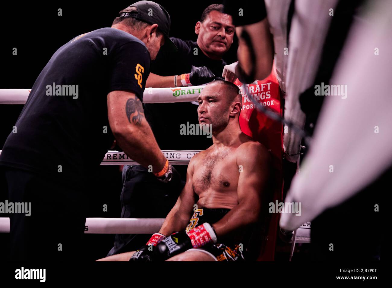 Professional boxer IBF Light-welterweight Sergey Lipinets defeats WBC Lightweight Omar Figueroa ...