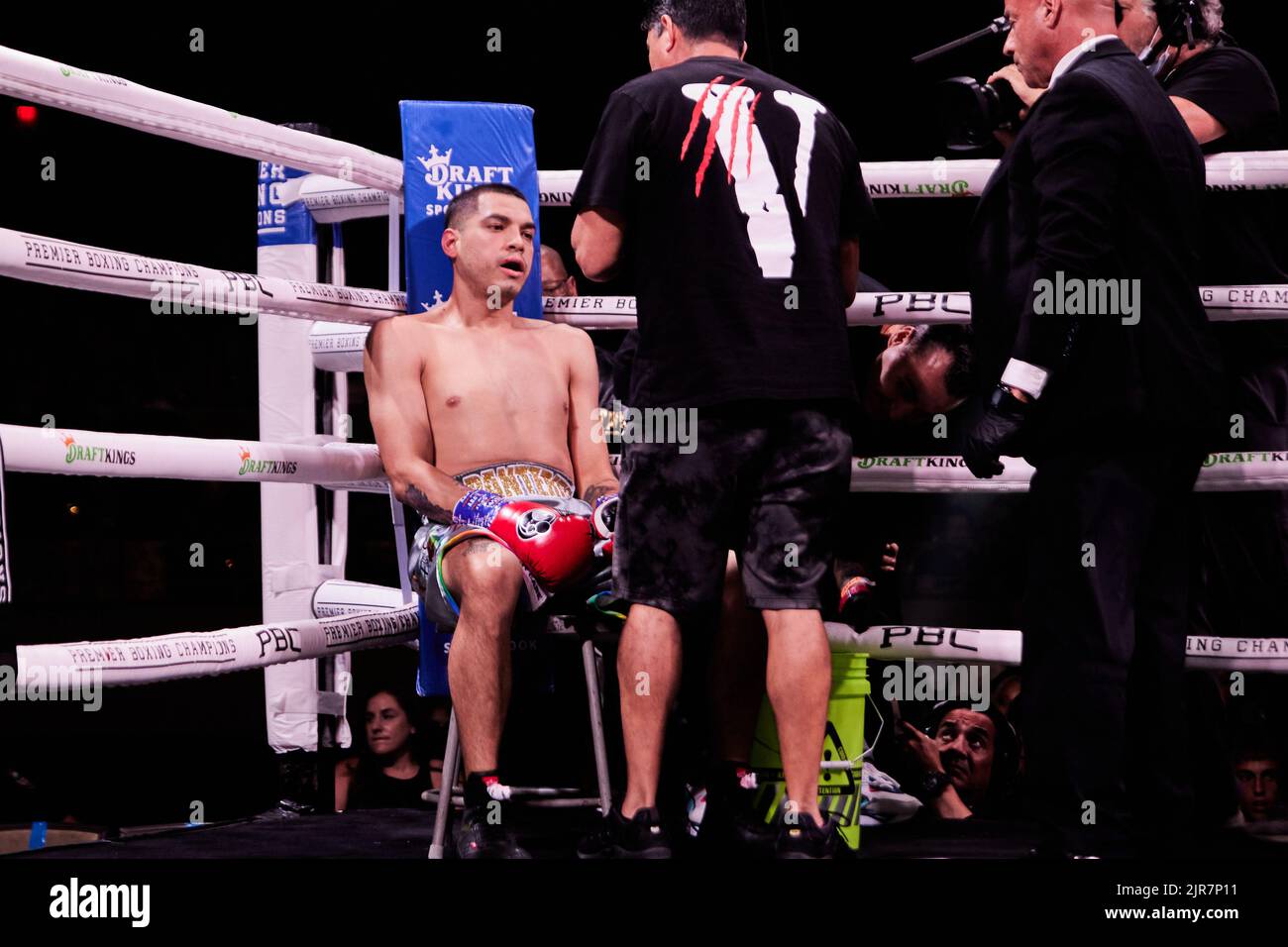 Professional boxer IBF Light-welterweight Sergey Lipinets defeats WBC Lightweight Omar Figueroa ...