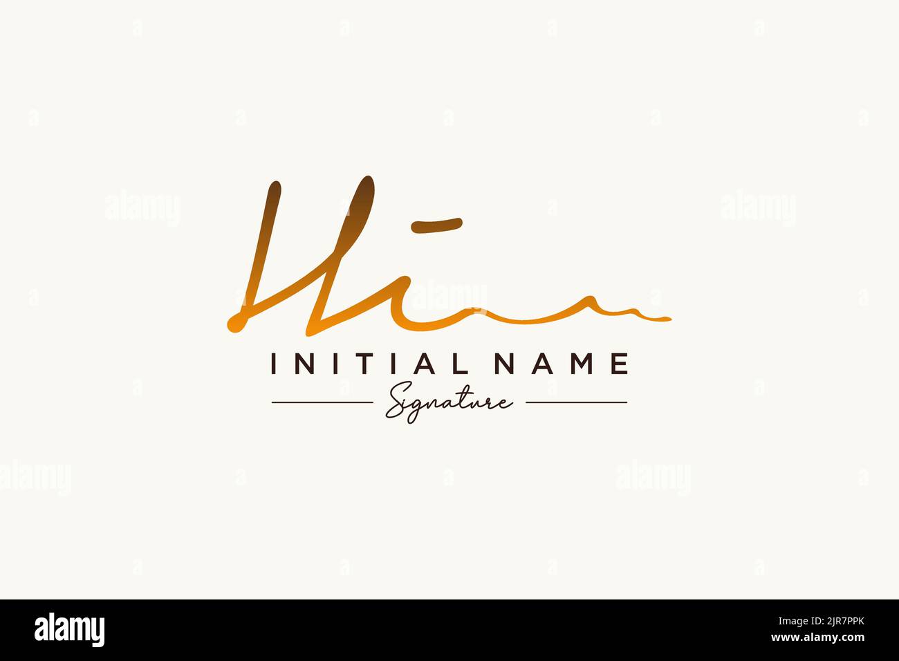 Hi signature Stock Vector Images - Alamy