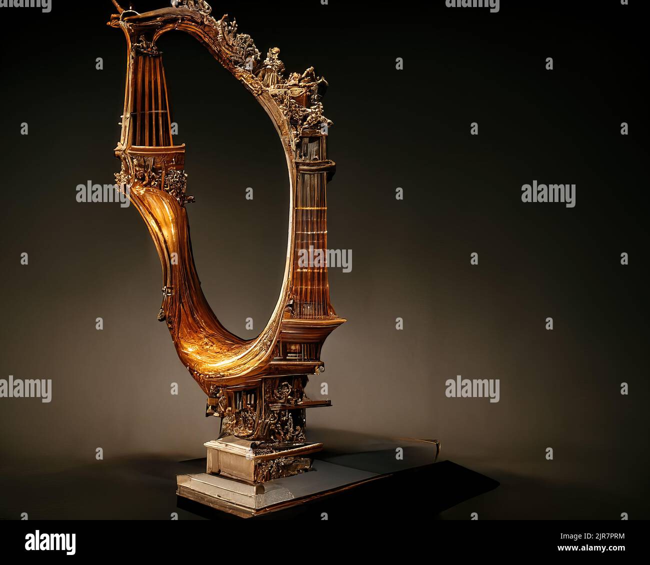 Medieval musical instrument illustration hi-res stock photography and ...