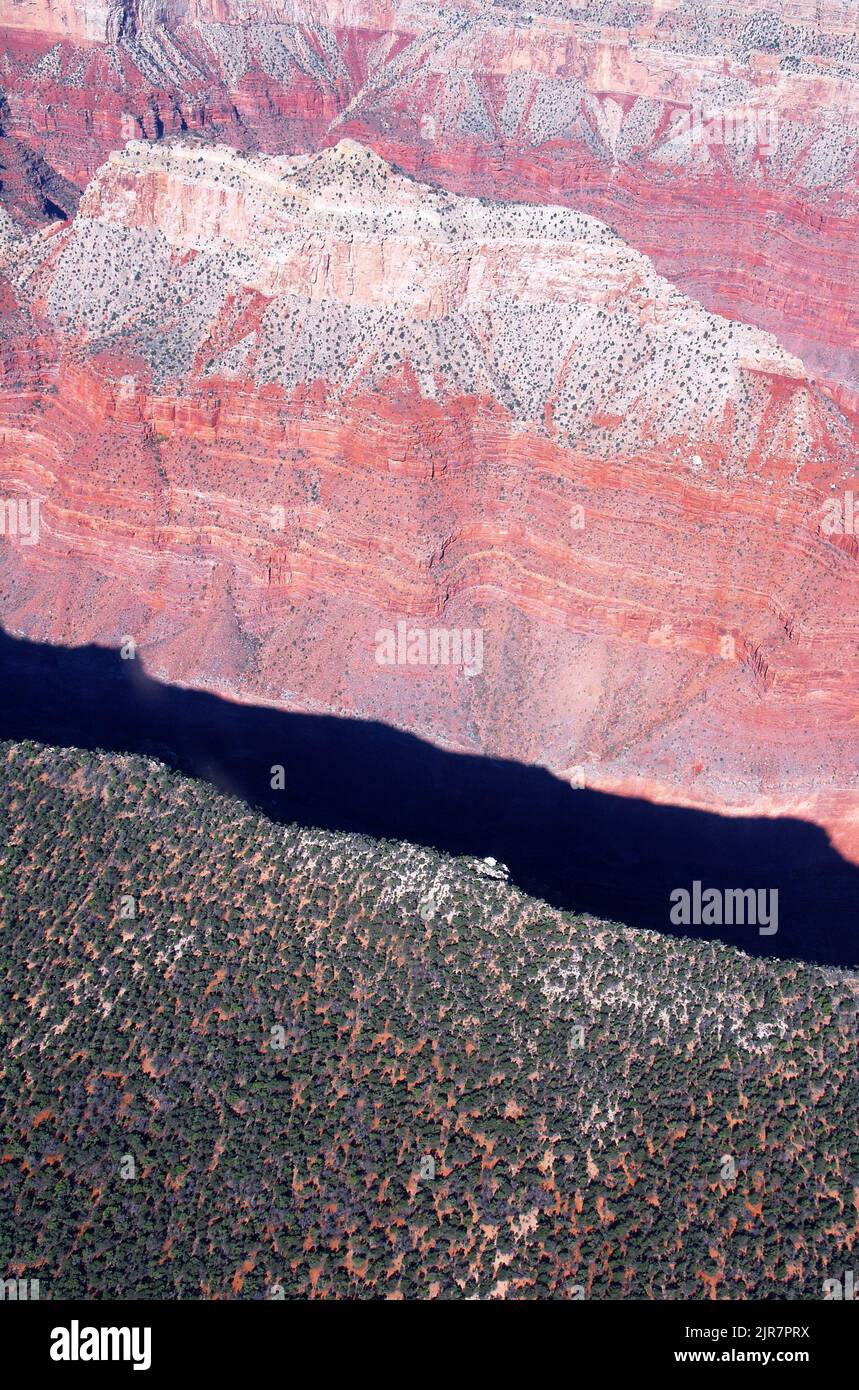 A high-angle shot over the Grand Canyon - great for backgrounds Stock ...