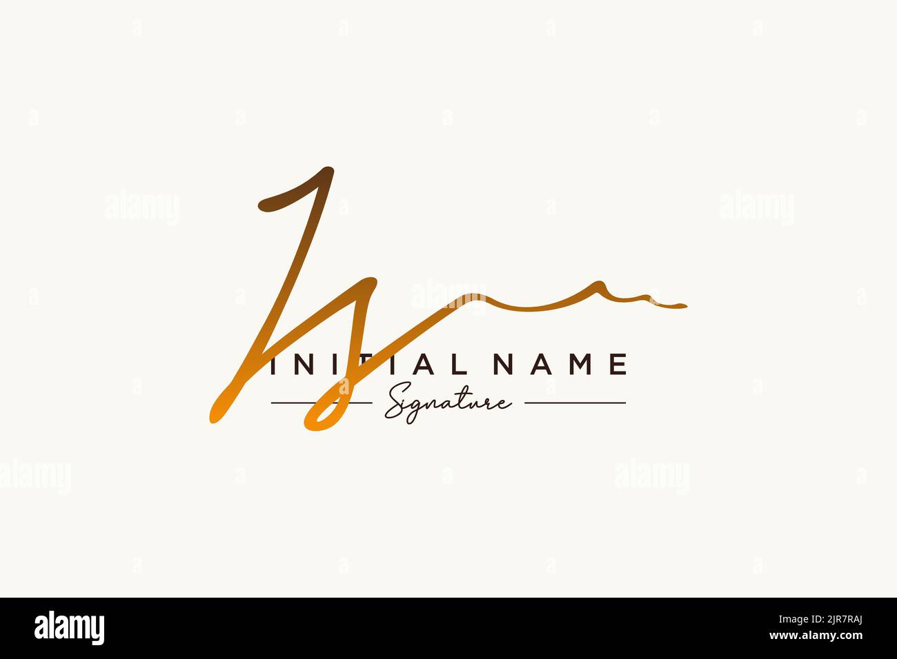 JS signature logo template vector. Hand drawn Calligraphy lettering ...