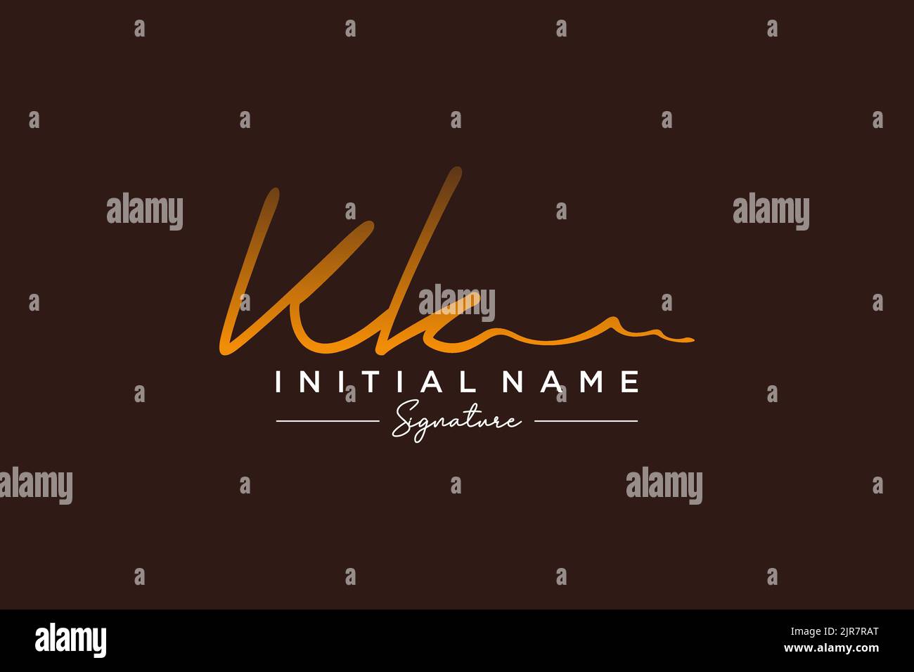 Kk signature Stock Vector Images - Alamy