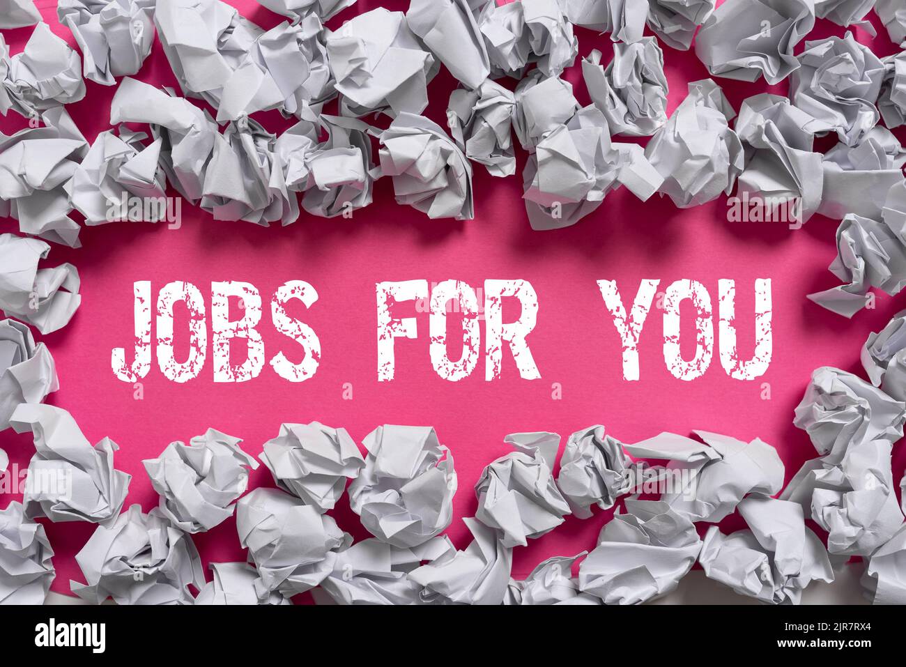 Inspiration showing sign Jobs For You. Business idea List of available ...