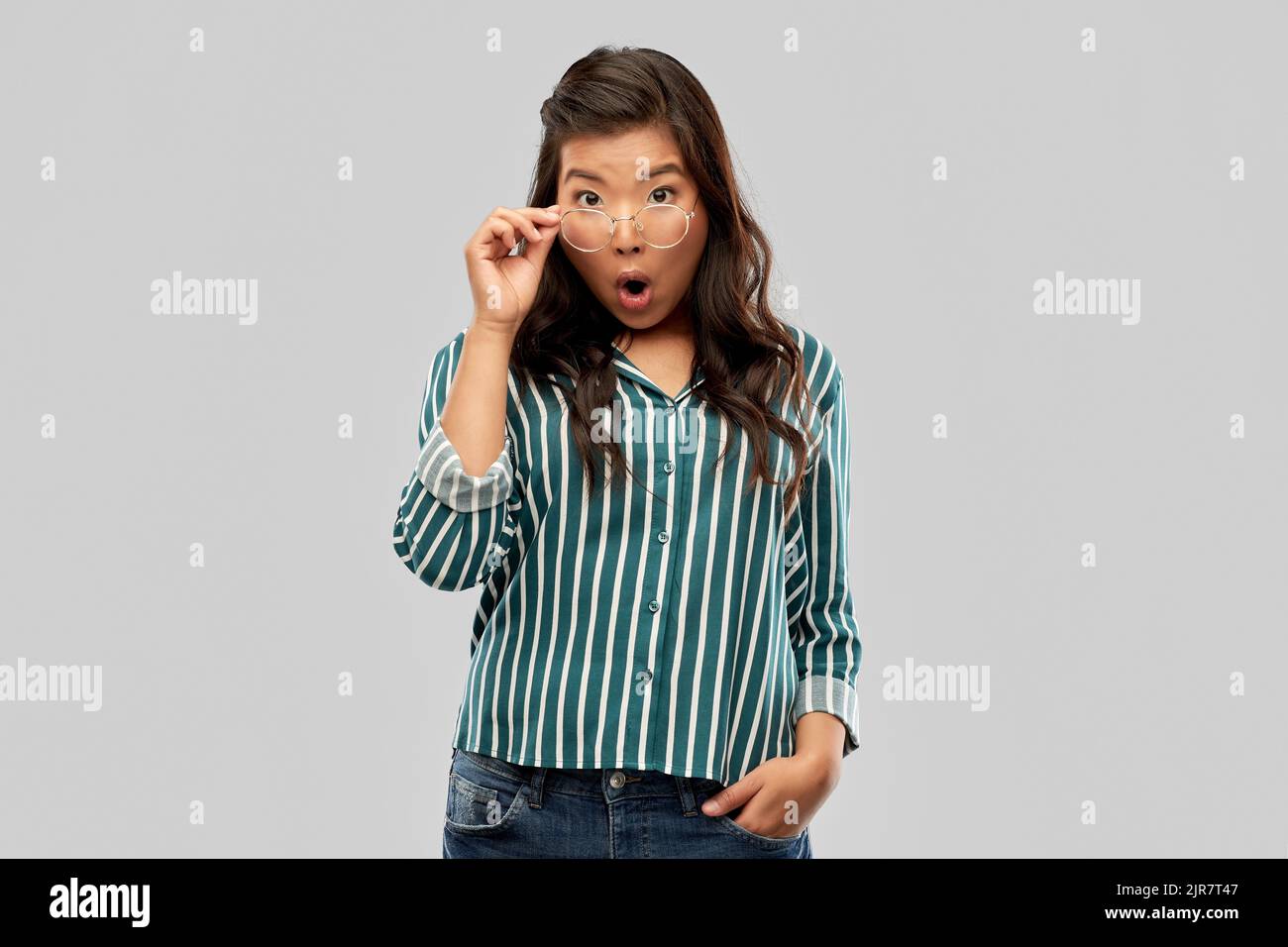 Surprised student portrait hi-res stock photography and images - Alamy