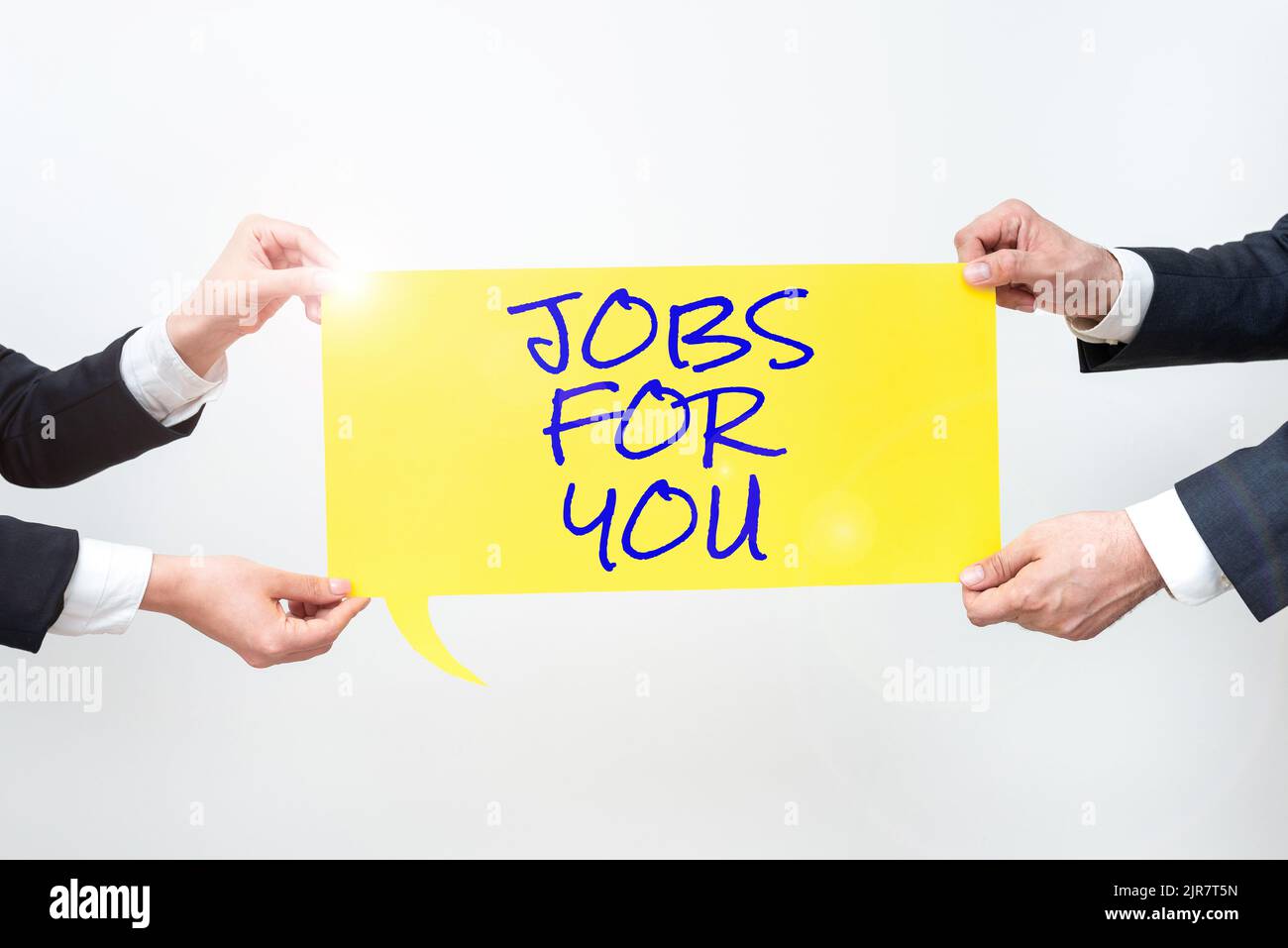 Sign displaying Jobs For You. Business showcase List of available ...