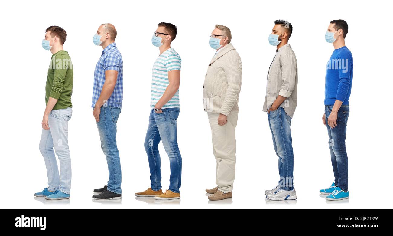 group of people in masks Stock Photo - Alamy