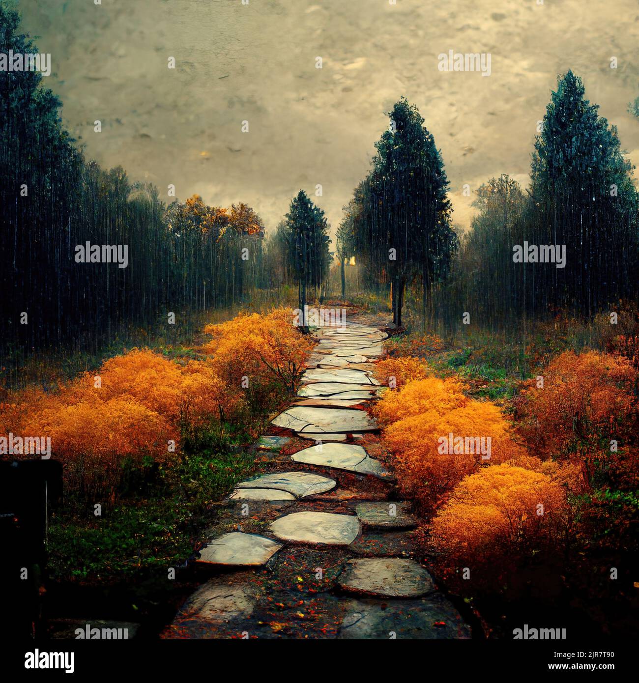 Tree growing in mountain footpath hi-res stock photography and images ...