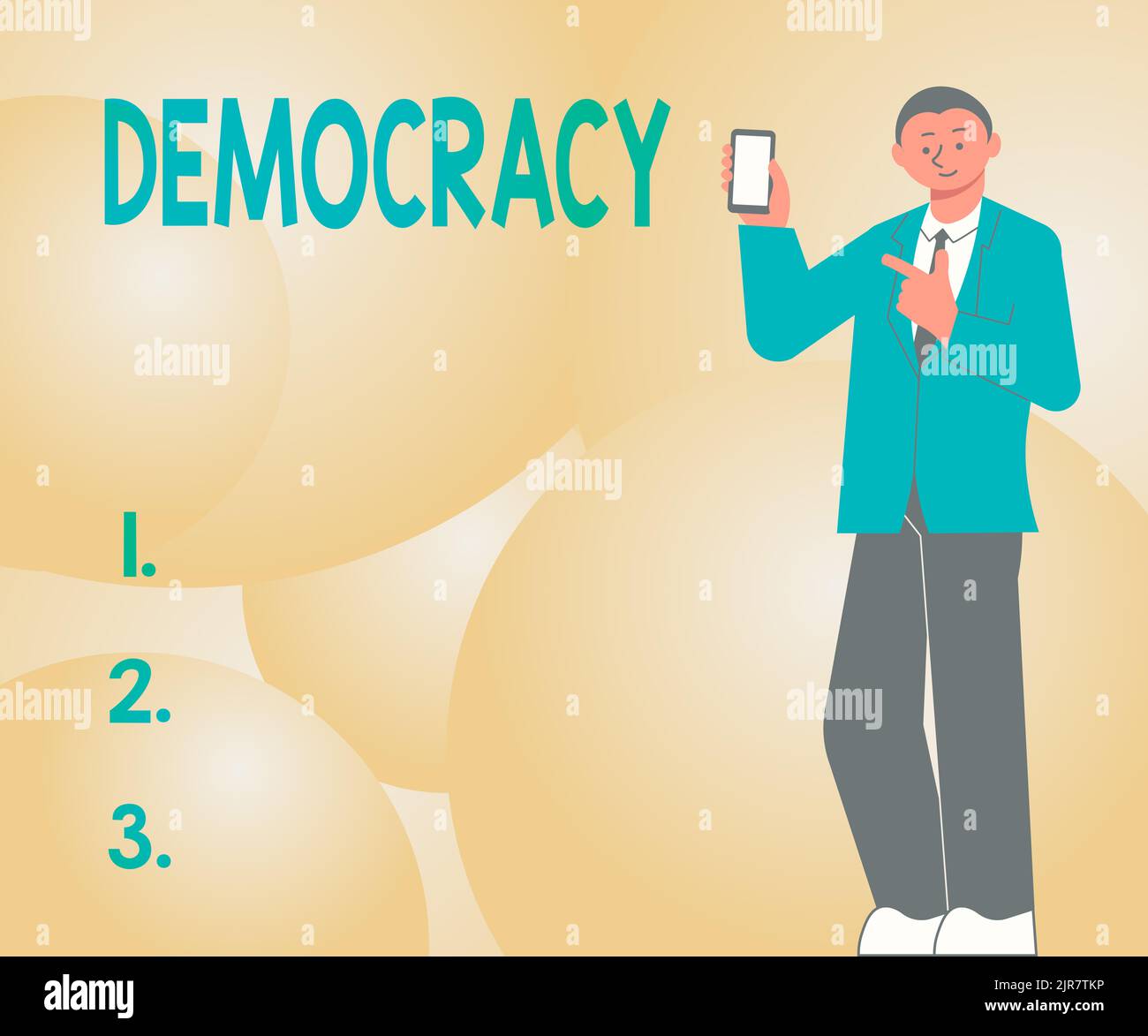 Text sign showing Demo Cracy. Business approach freedom of the showing ...