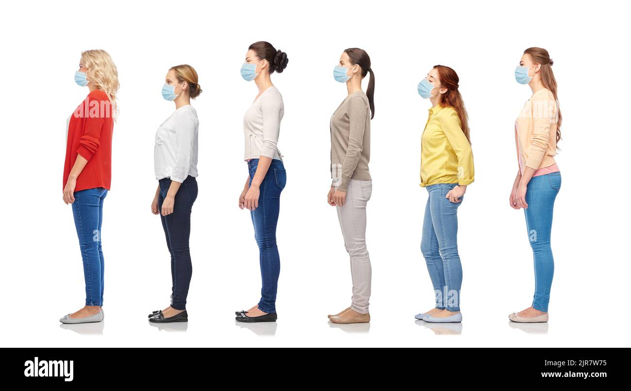 group of people in masks Stock Photo - Alamy