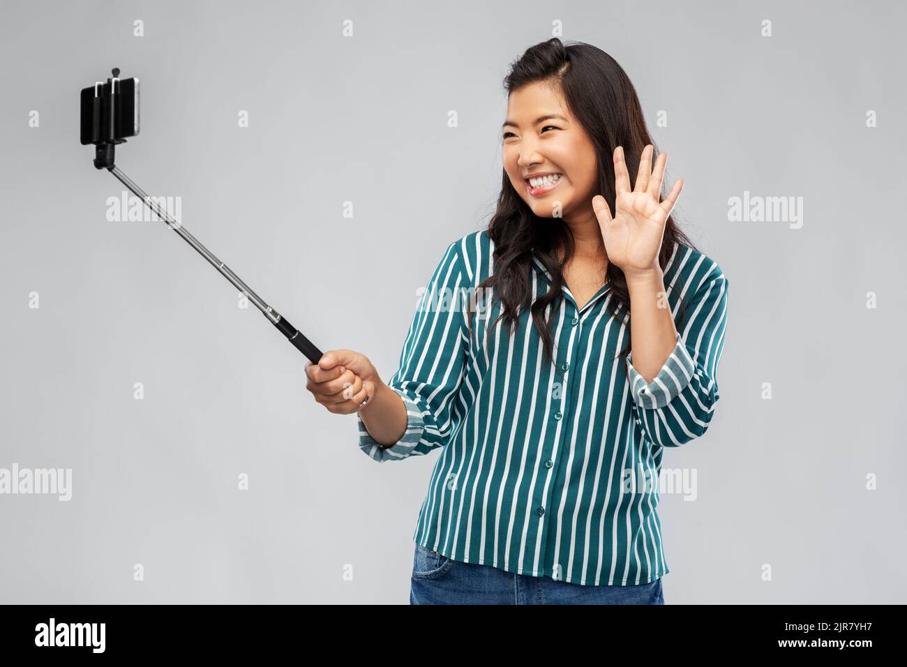 Isolated female hand selfie hi-res stock photography and images - Alamy