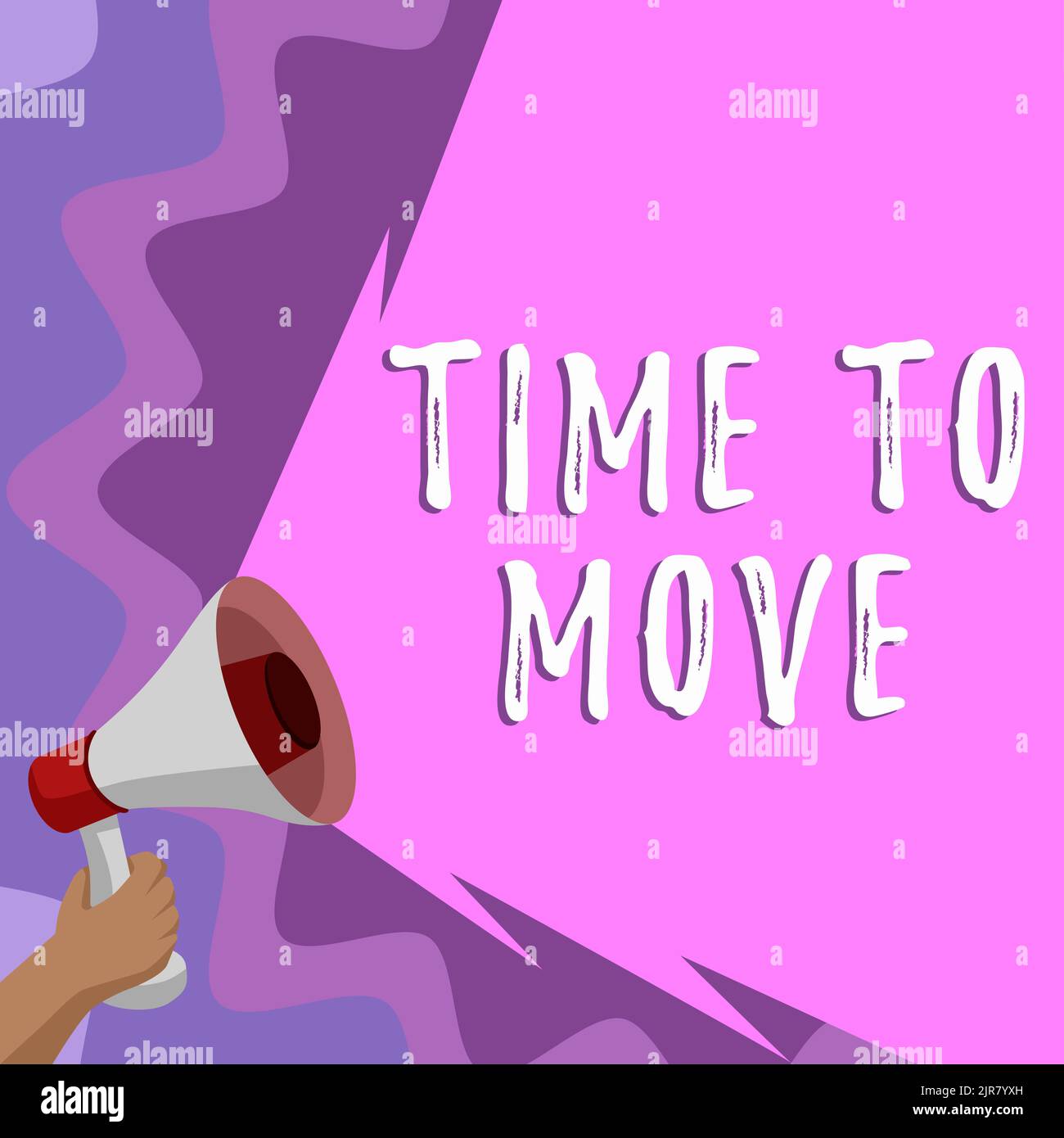 Inspiration showing sign Time To Move, Word for Best period to transfer ...