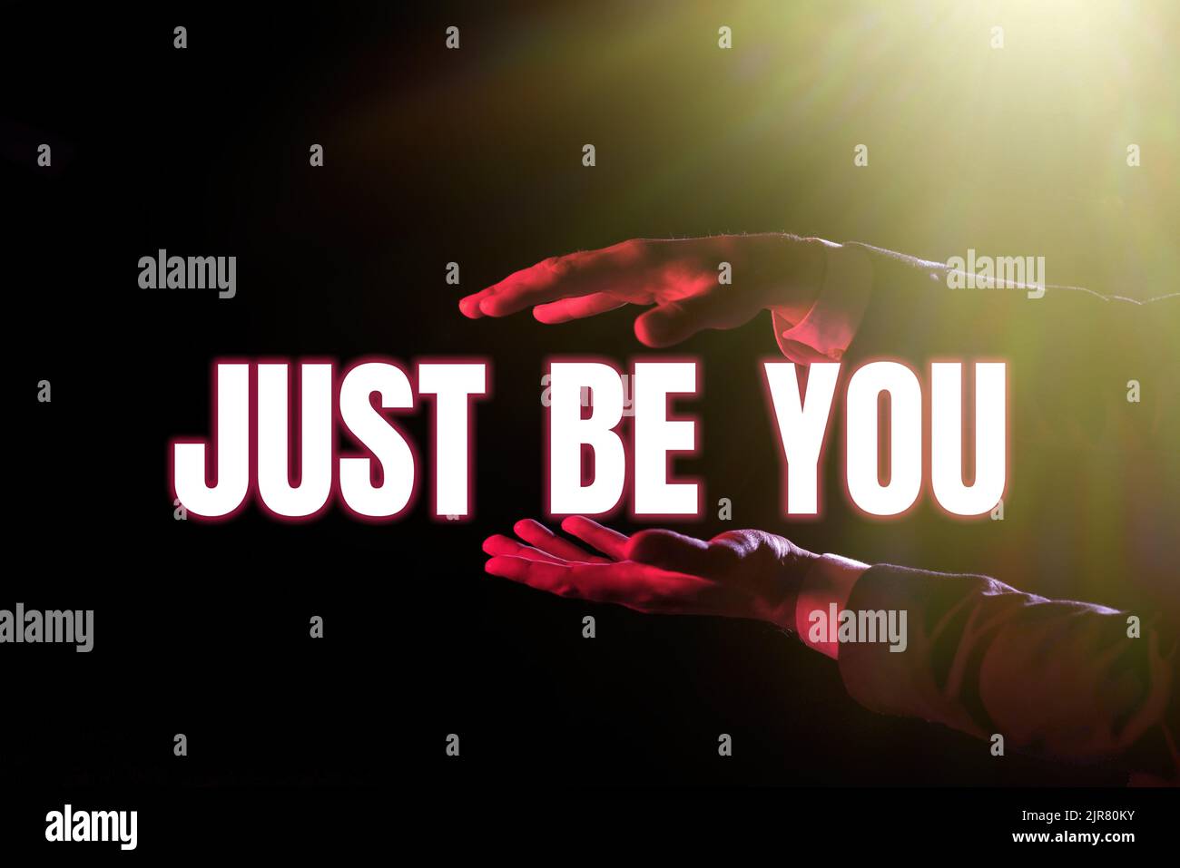 Writing displaying text Just Be You, Business concept Keep being ...