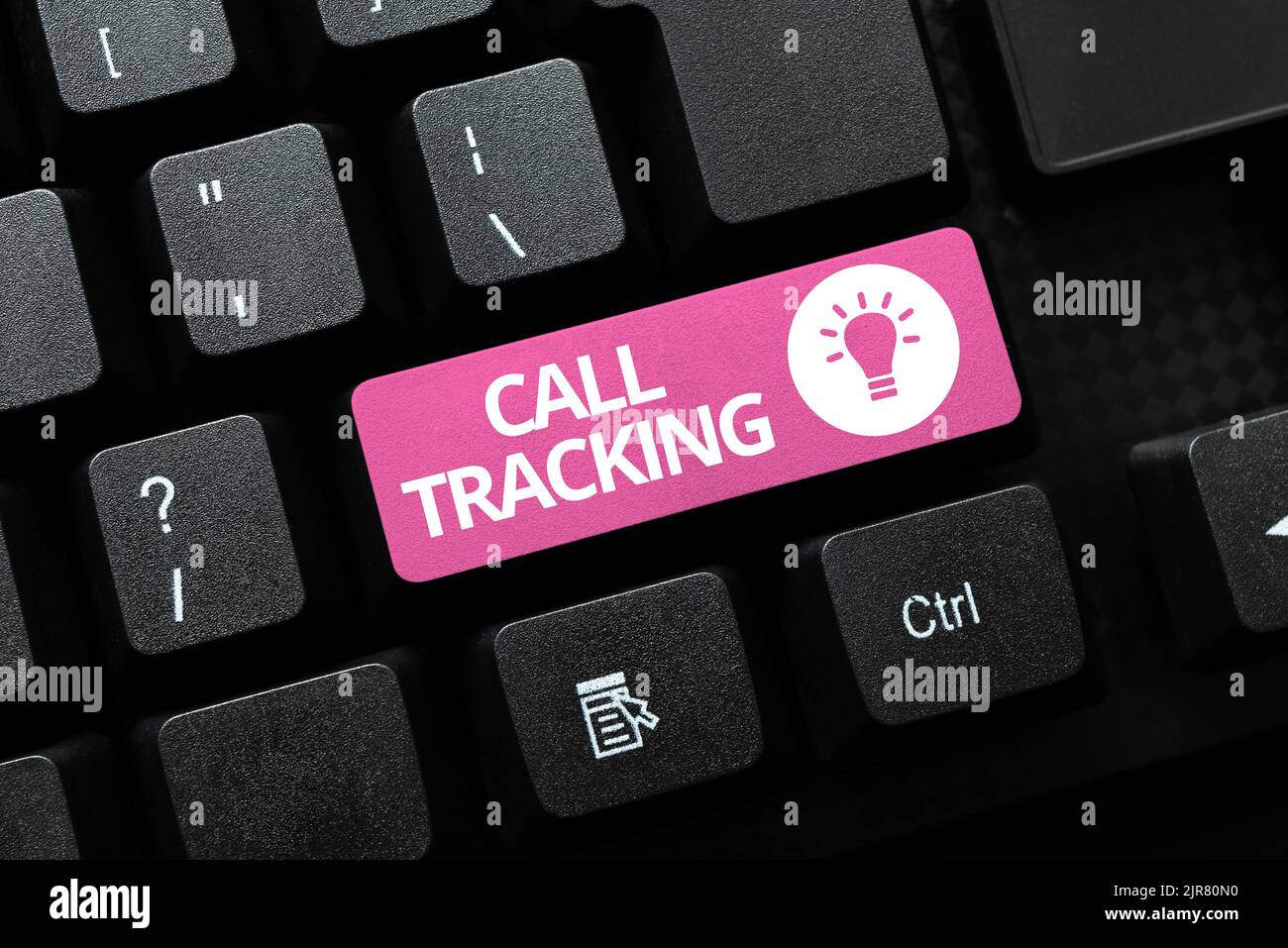 Sign displaying Call Tracking, Business concept Organic search engine ...