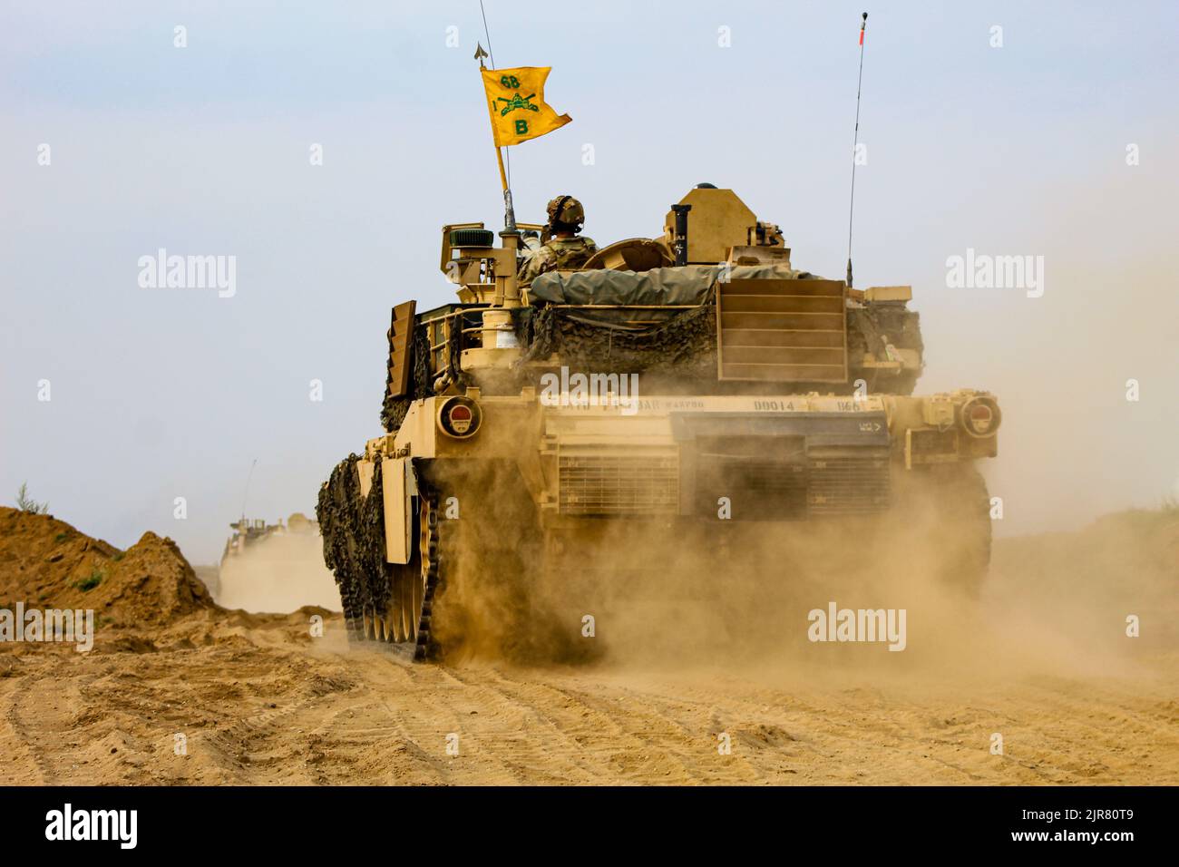 A U.S. Army M1A2 Abrams tank assigned to 1st Battalion, 68th Armor ...