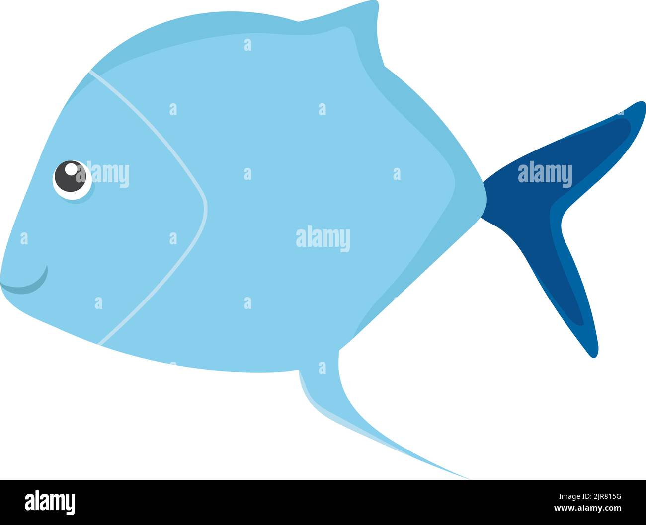 cute blue fish Stock Vector Image & Art - Alamy