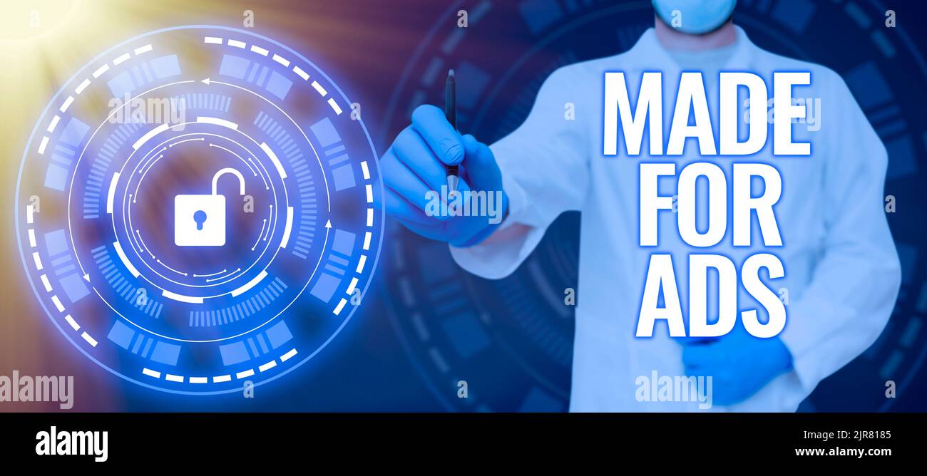 Conceptual caption Made For Ads. Conceptual photo Marketing strategies ...