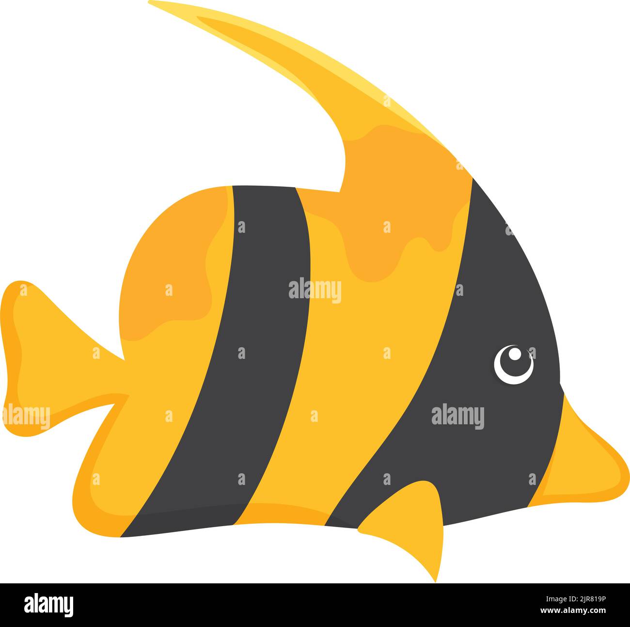 striped fish icon Stock Vector Image & Art - Alamy