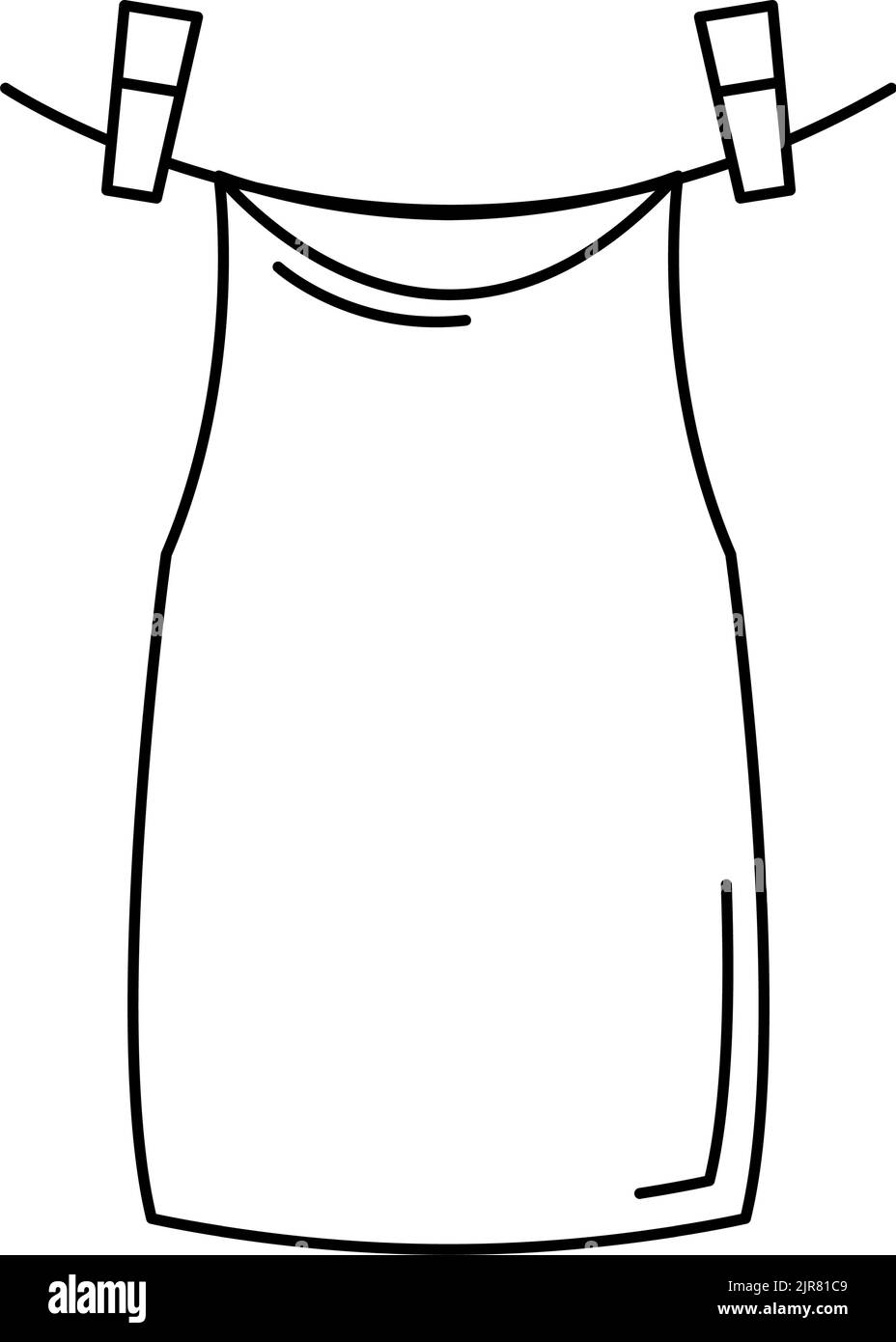 Laundry hanging on house Cut Out Stock Images & Pictures - Alamy