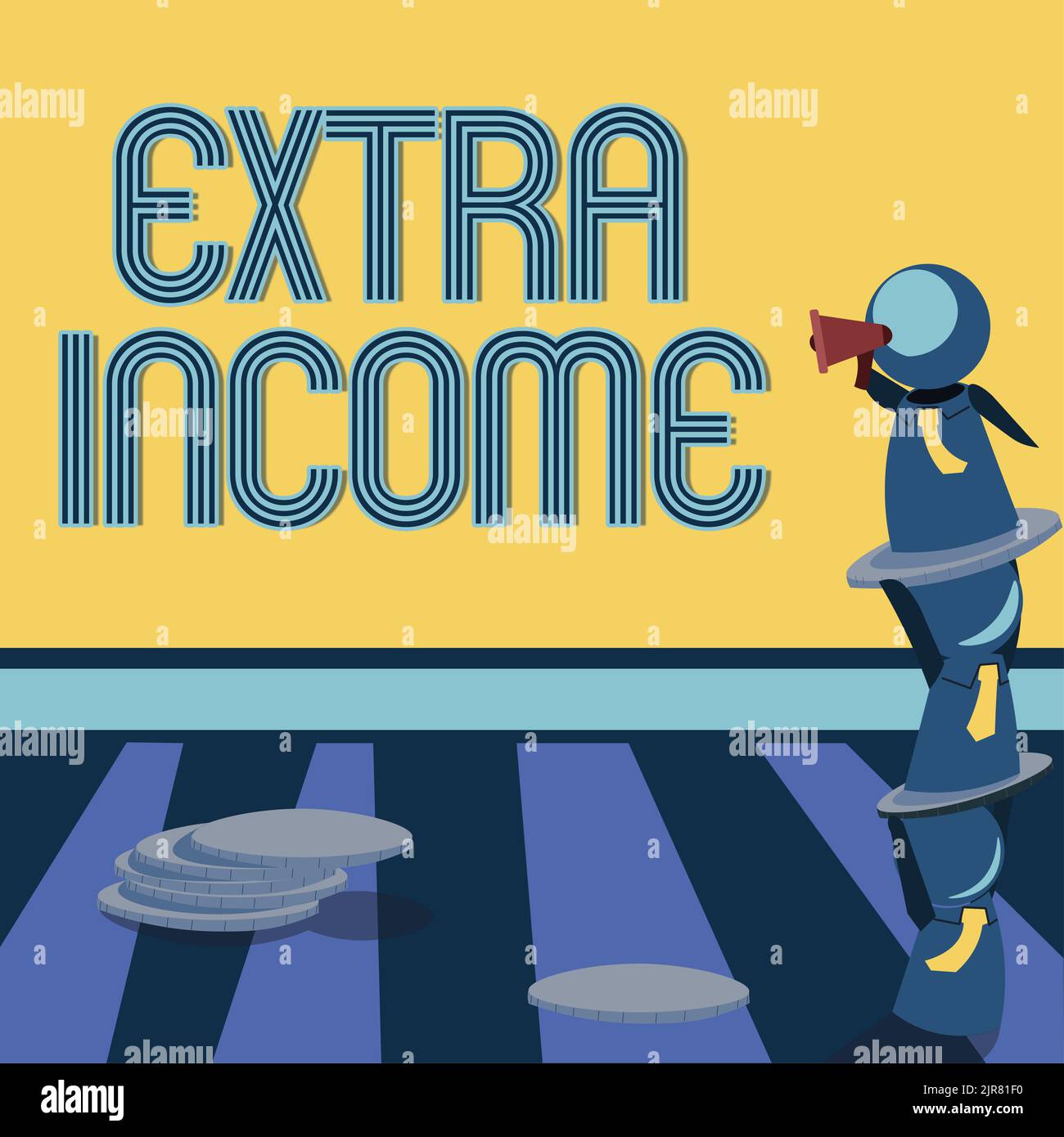 Sign displaying Extra Income. Business approach Additional fund ...