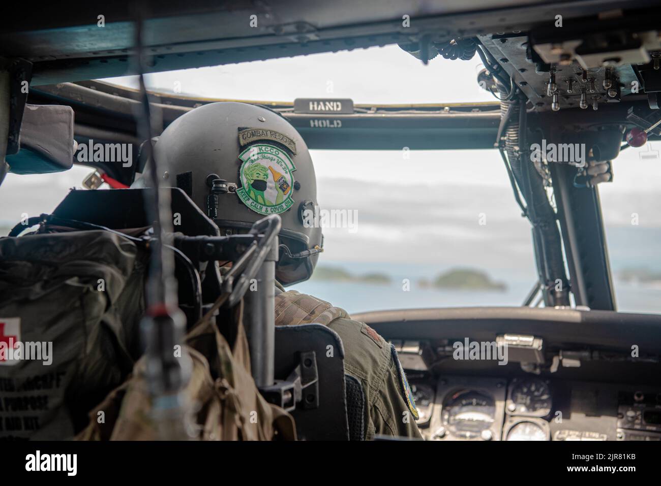 U.S. Air Force Maj. Tyler Wright, 33rd Rescue Squadron HH-60 Pave Hawk ...