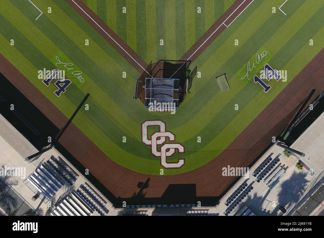 Costa Mesa, United States. 15th Aug, 2022. A general overall aerial ...
