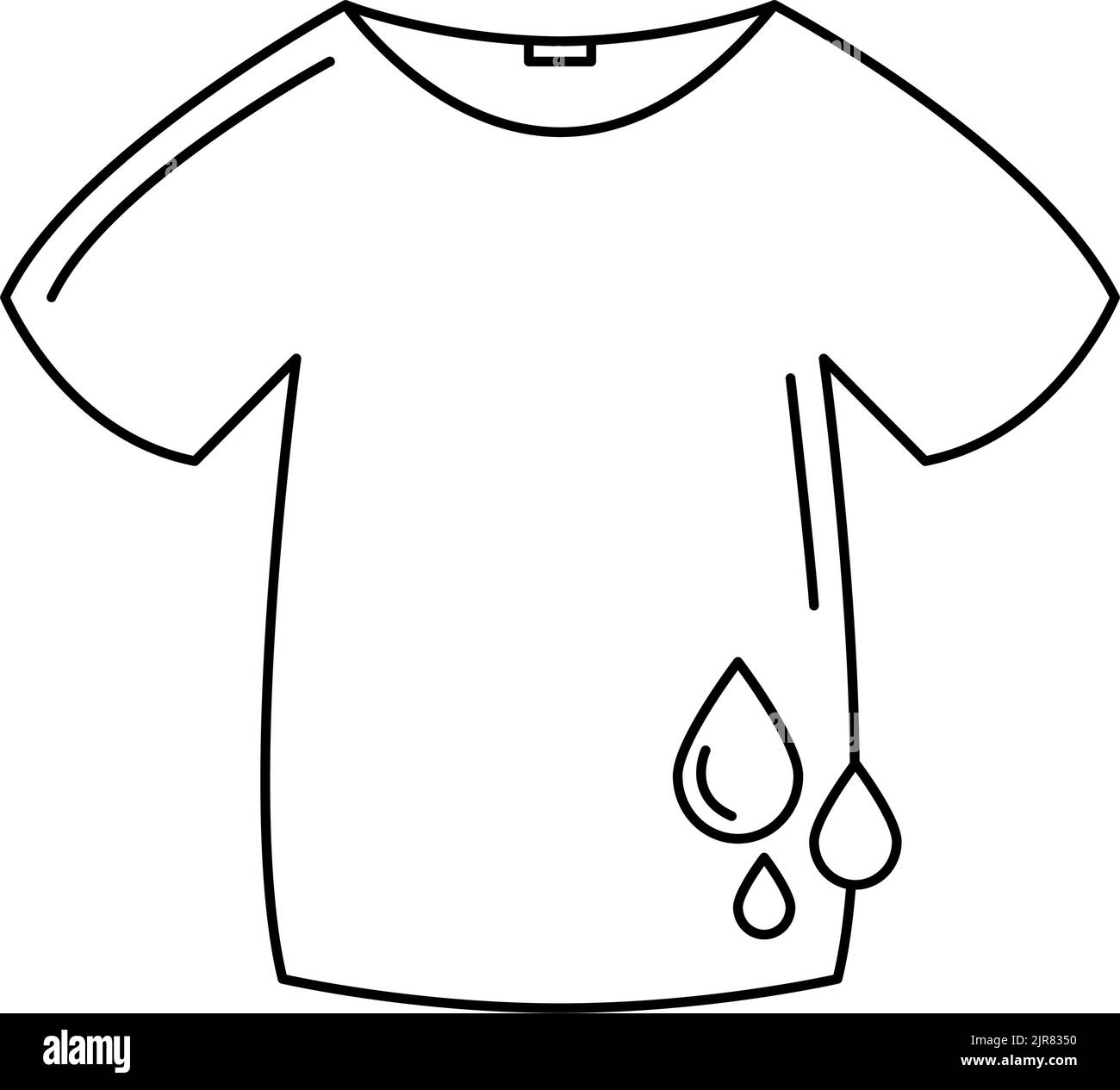 wet clothing symbol Stock Vector Image & Art - Alamy