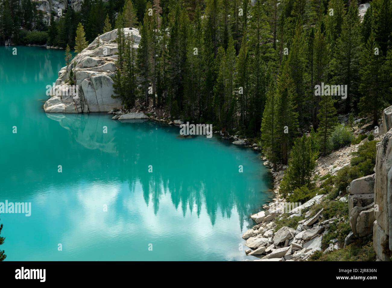 Temple Crag and Second Lake combine to form an amazing landscape along ...