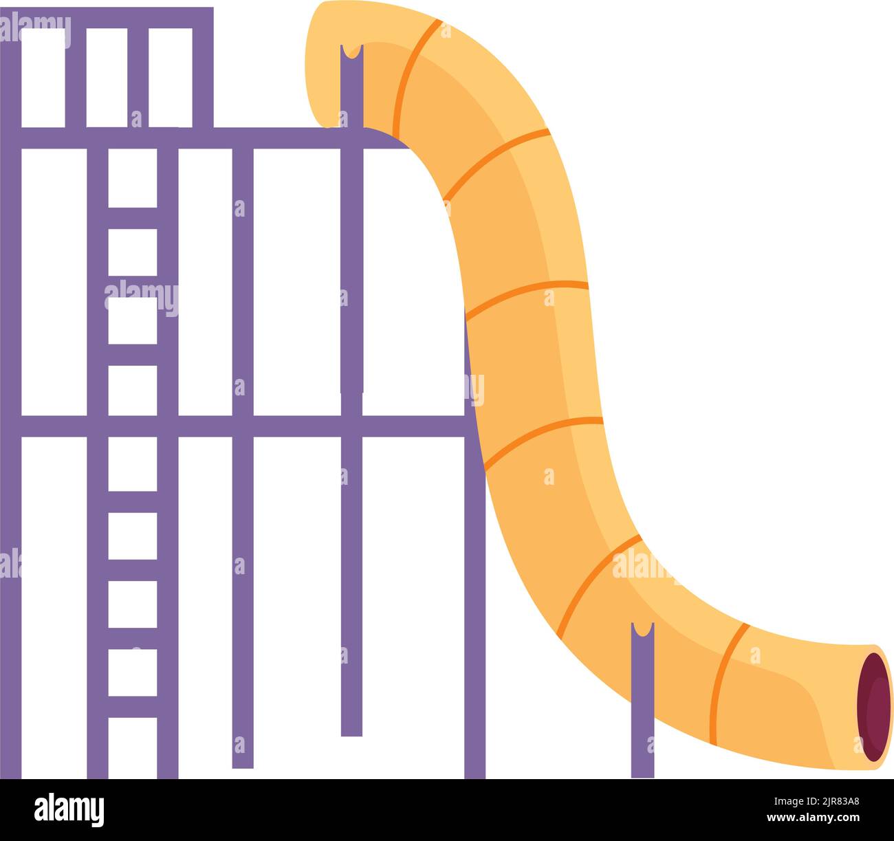 yellow water slide Stock Vector Image & Art - Alamy