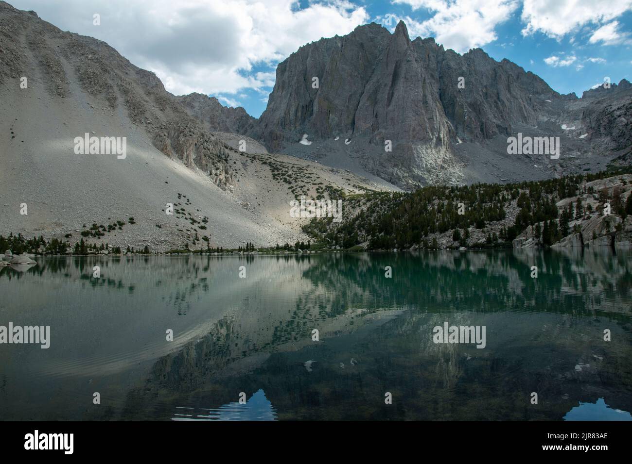 Temple Crag and Second Lake combine to form an amazing landscape along ...