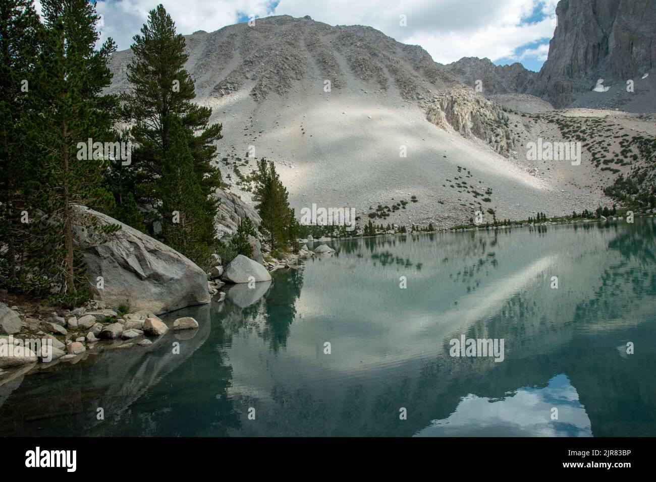Temple Crag and Second Lake combine to form an amazing landscape along ...