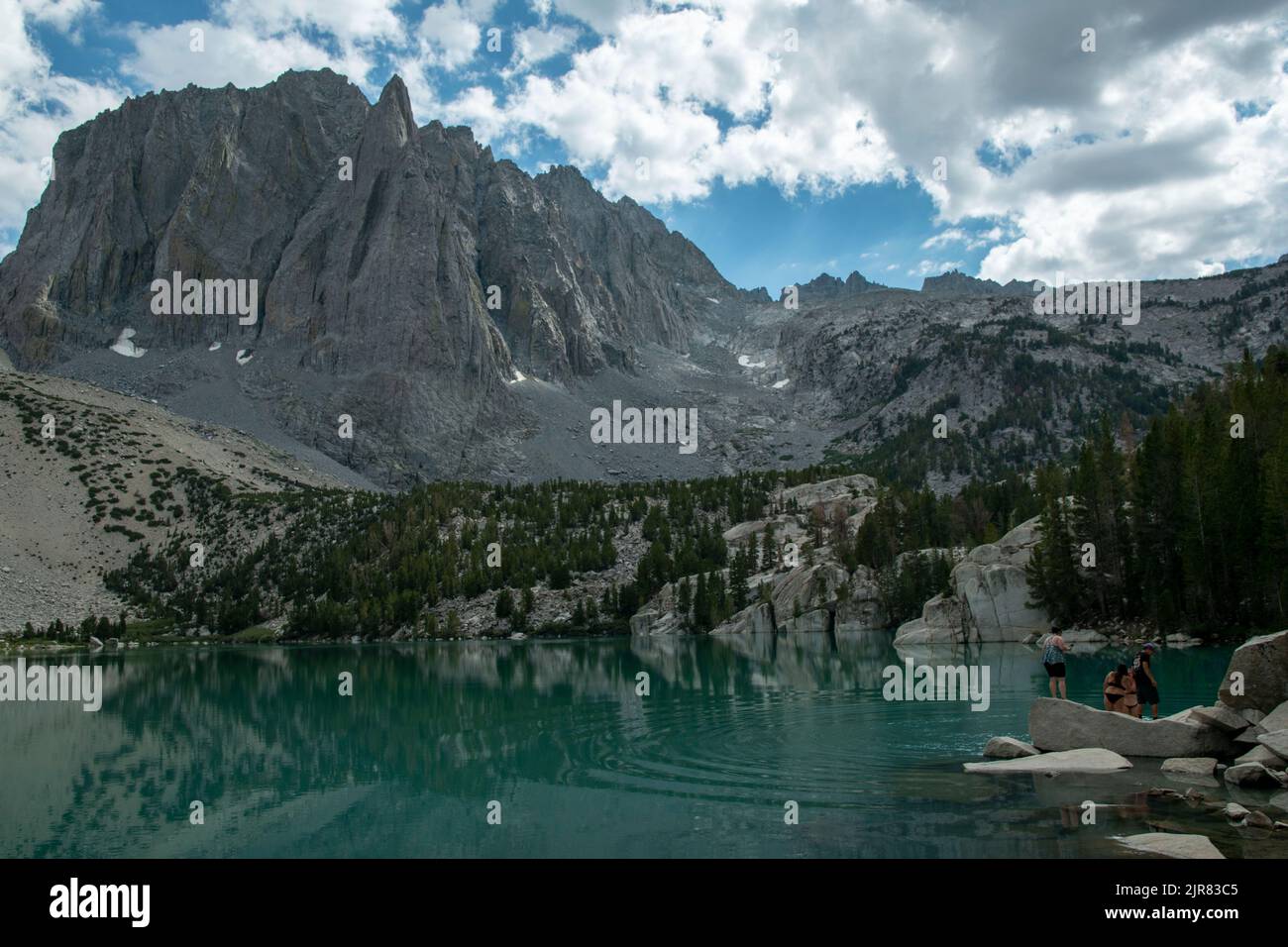Temple Crag and Second Lake combine to form an amazing landscape along ...