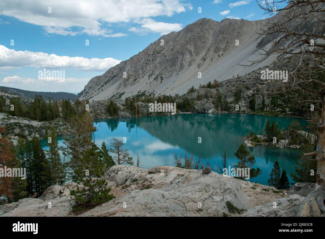 First Lake is the first of a chain of lakes along North Fork Big Pine ...