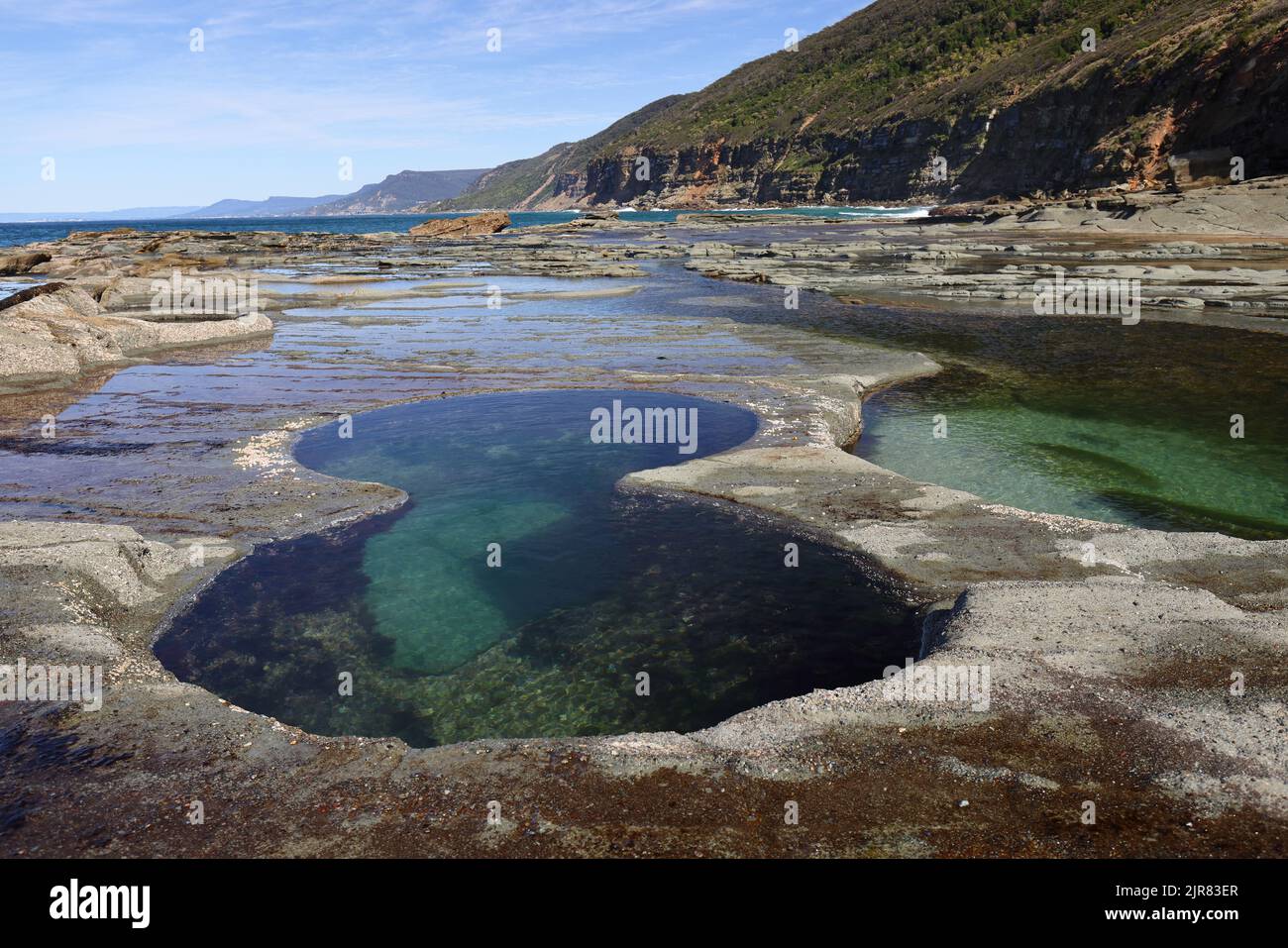 Figure Eight Pool in the Royal National Park, Sydney Australia Stock ...