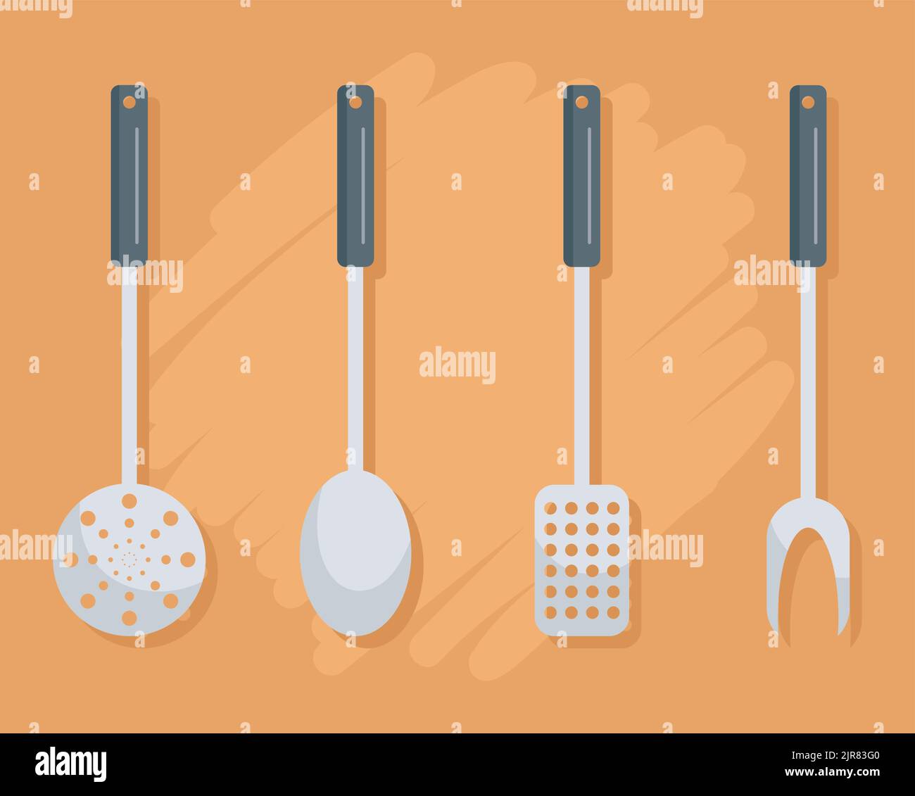 kitchen utensils icon set Stock Vector Image & Art - Alamy