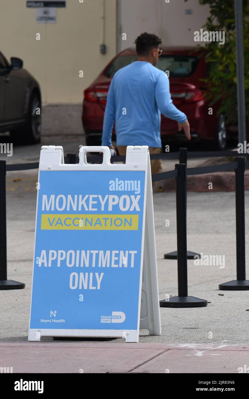Miami Beach, Florida - August 22: Two facilities open free Monkeypox ...
