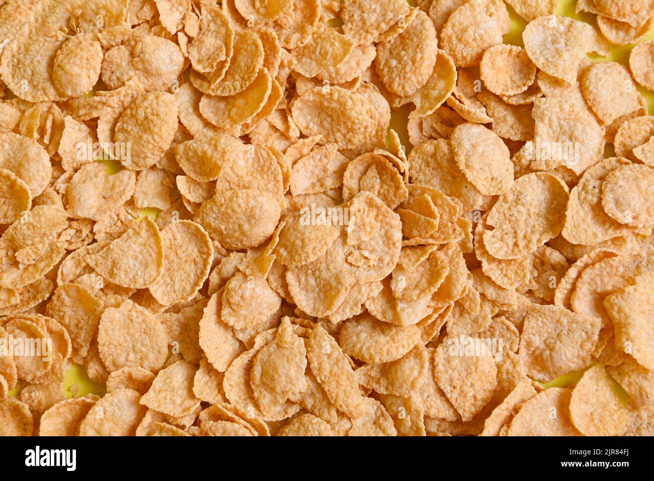Cornflakes background texture top view, cornflakes breakfast food and ...