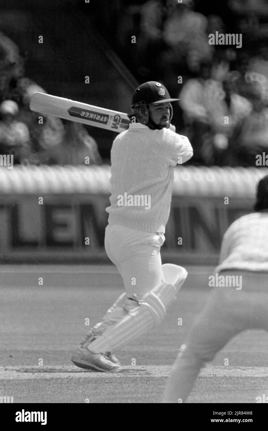 Mike Gatting, batting for England, Fourth Test Match, England vs ...