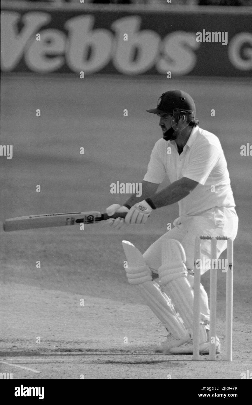 Mike Gatting, batting for England, Fourth Test Match, England vs ...