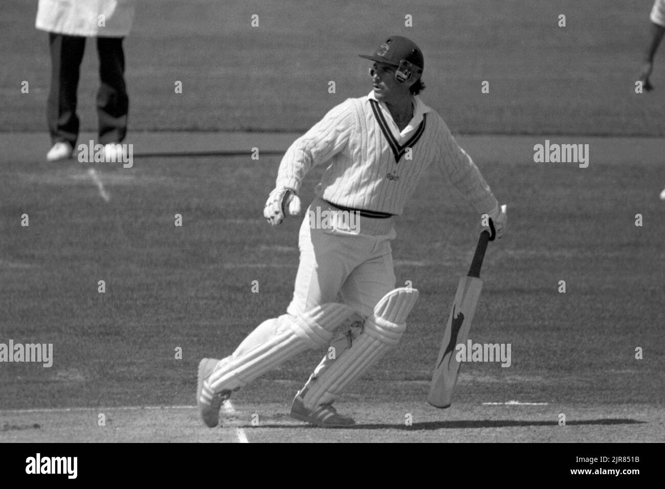 Allan lamb cricketer Black and White Stock Photos & Images - Alamy