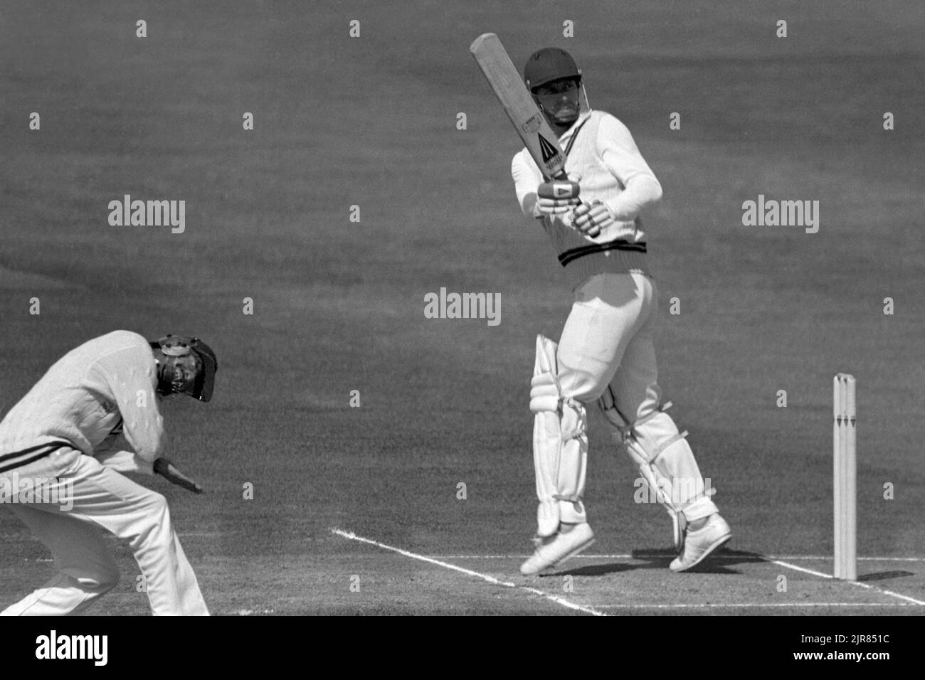 Geoff Cook, batting for Northamptonshire versus Warwickshire (County ...
