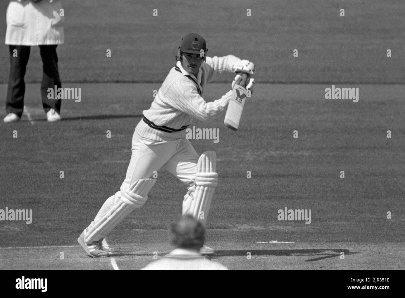 Allan lamb cricketer Black and White Stock Photos & Images - Alamy