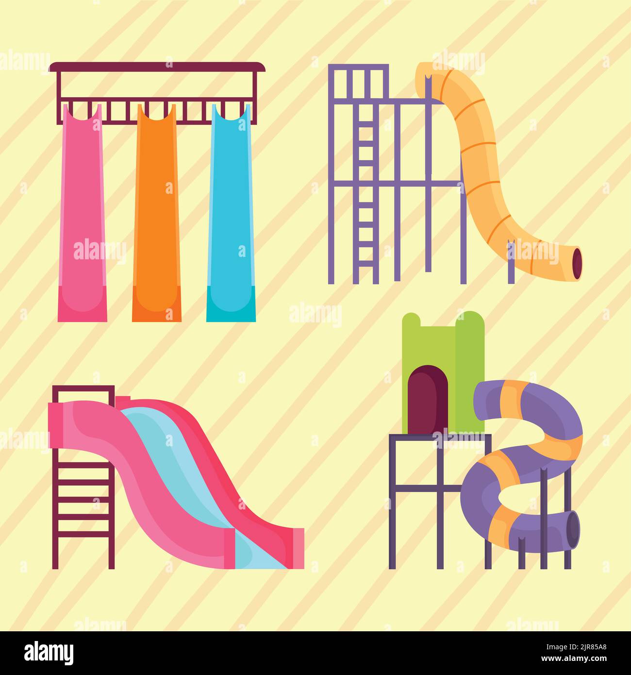 playground slides icon set Stock Vector Image & Art - Alamy