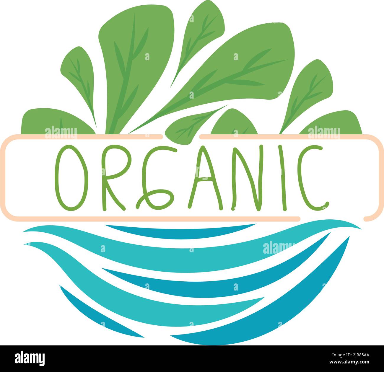 round organic badge design Stock Vector Image & Art - Alamy