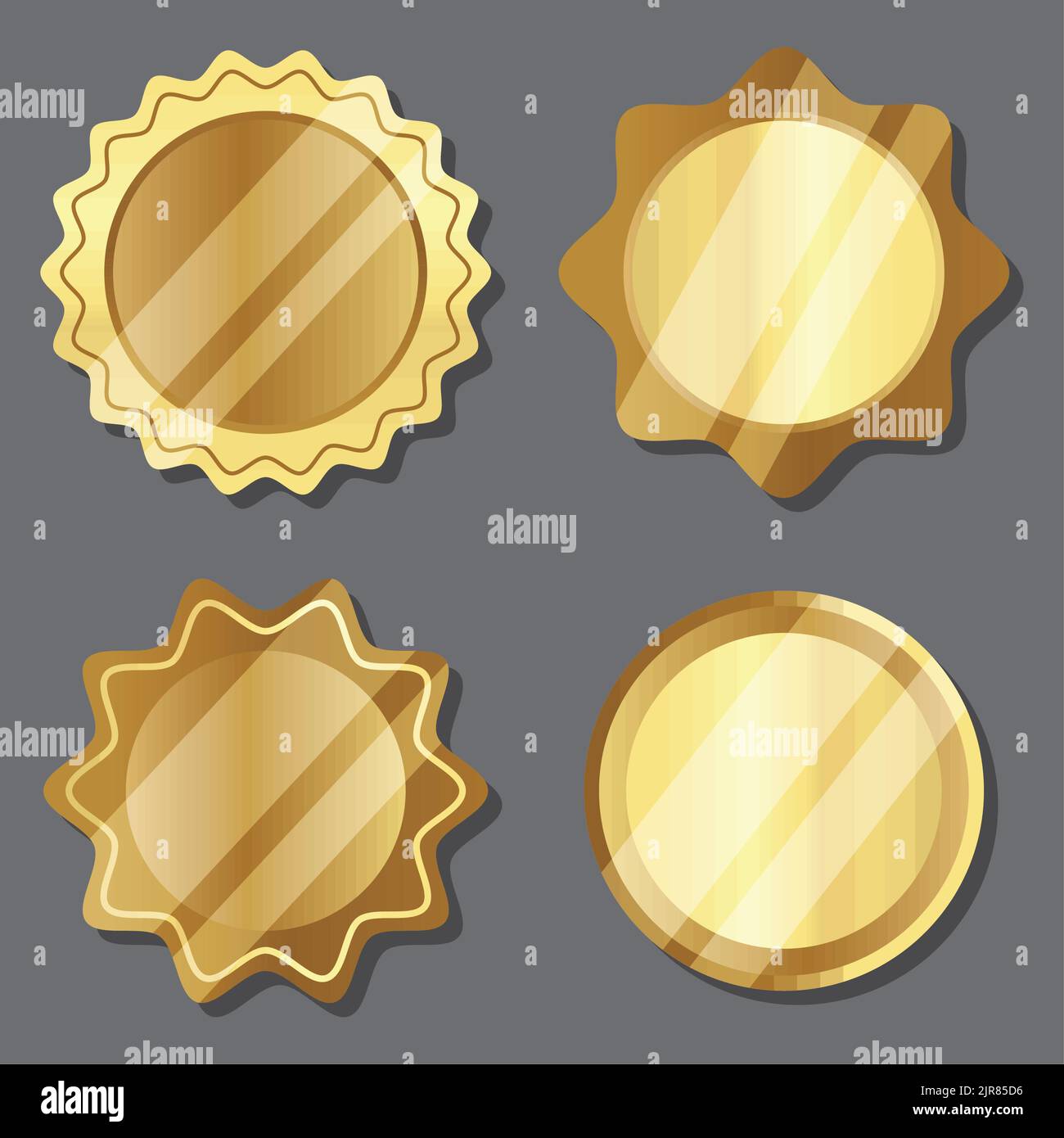 golden seals icon set Stock Vector Image & Art - Alamy