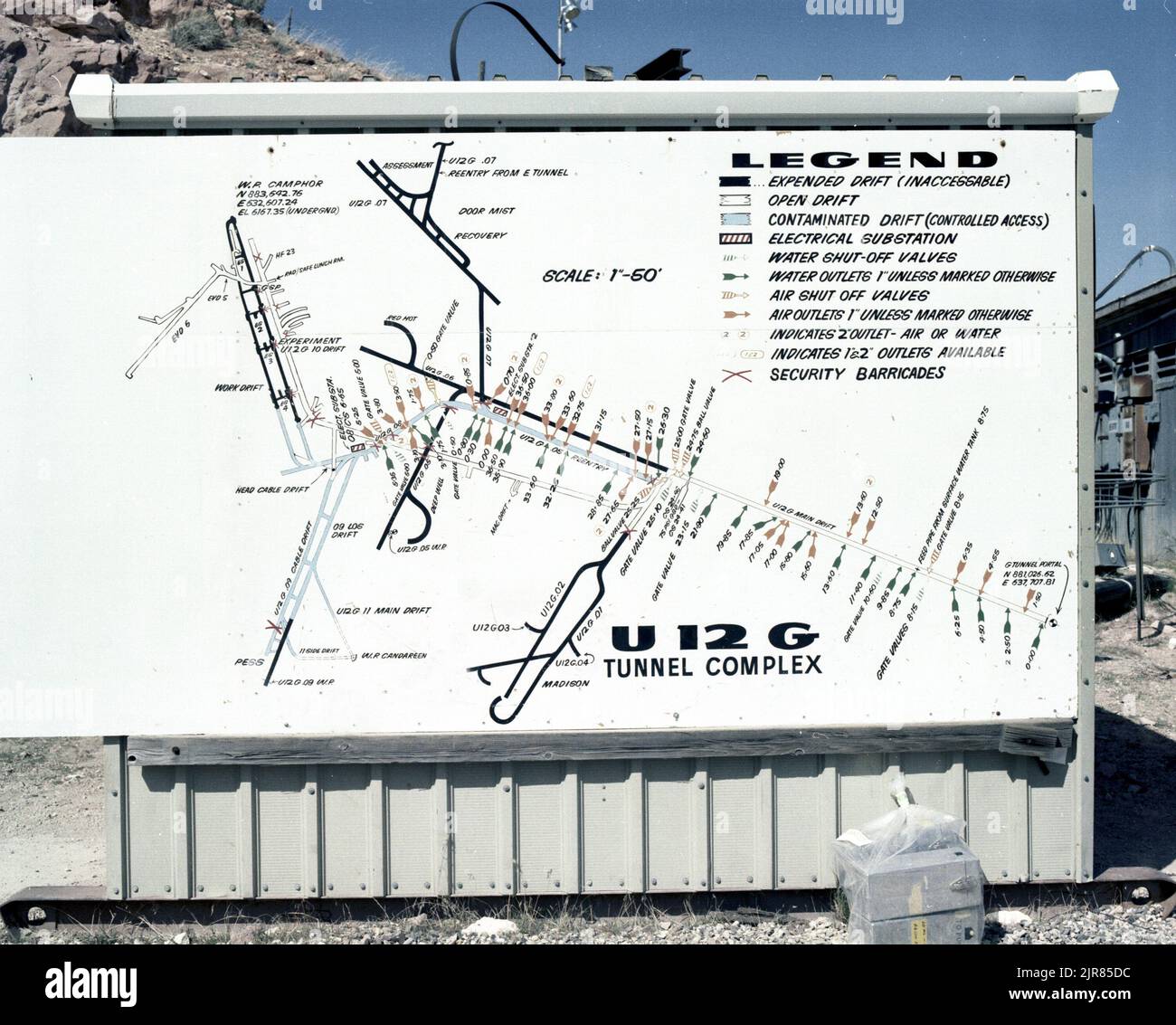 Nevada test site map hi-res stock photography and images - Alamy