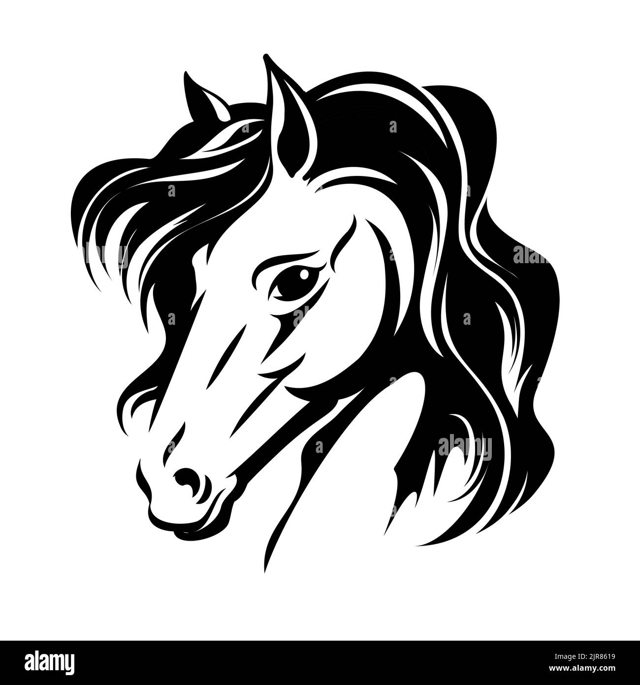 Freedom mastang head Stock Vector Image & Art - Alamy
